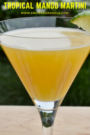 Tropical Mango Martini • www.knifeandpaddle.com