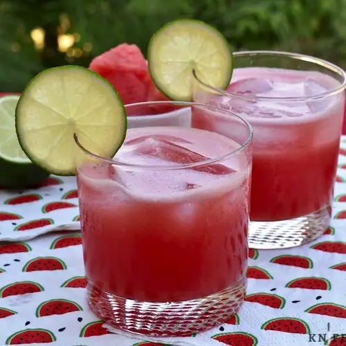 Fresh Watermelon Rum Cocktail • www.knifeandpaddle.com