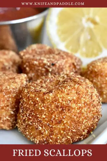 Fried Scallops Recipe • www.knifeandpaddle.com