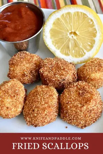 Fried Scallops Recipe • www.knifeandpaddle.com