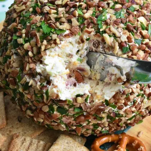 Corned Beef Cheese Ball • www.knifeandpaddle.com