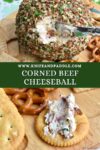 Corned Beef Cheese Ball • www.knifeandpaddle.com