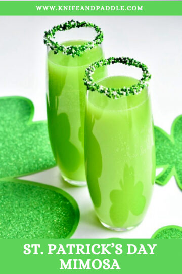 St. Patrick's Day Mimosa • www.knifeandpaddle.com
